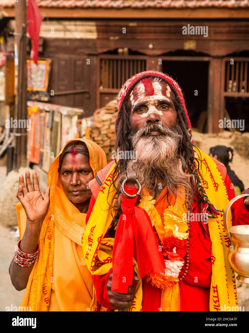 Female hindu ascetic sadhvi hi-res stock photography and images - Alamy