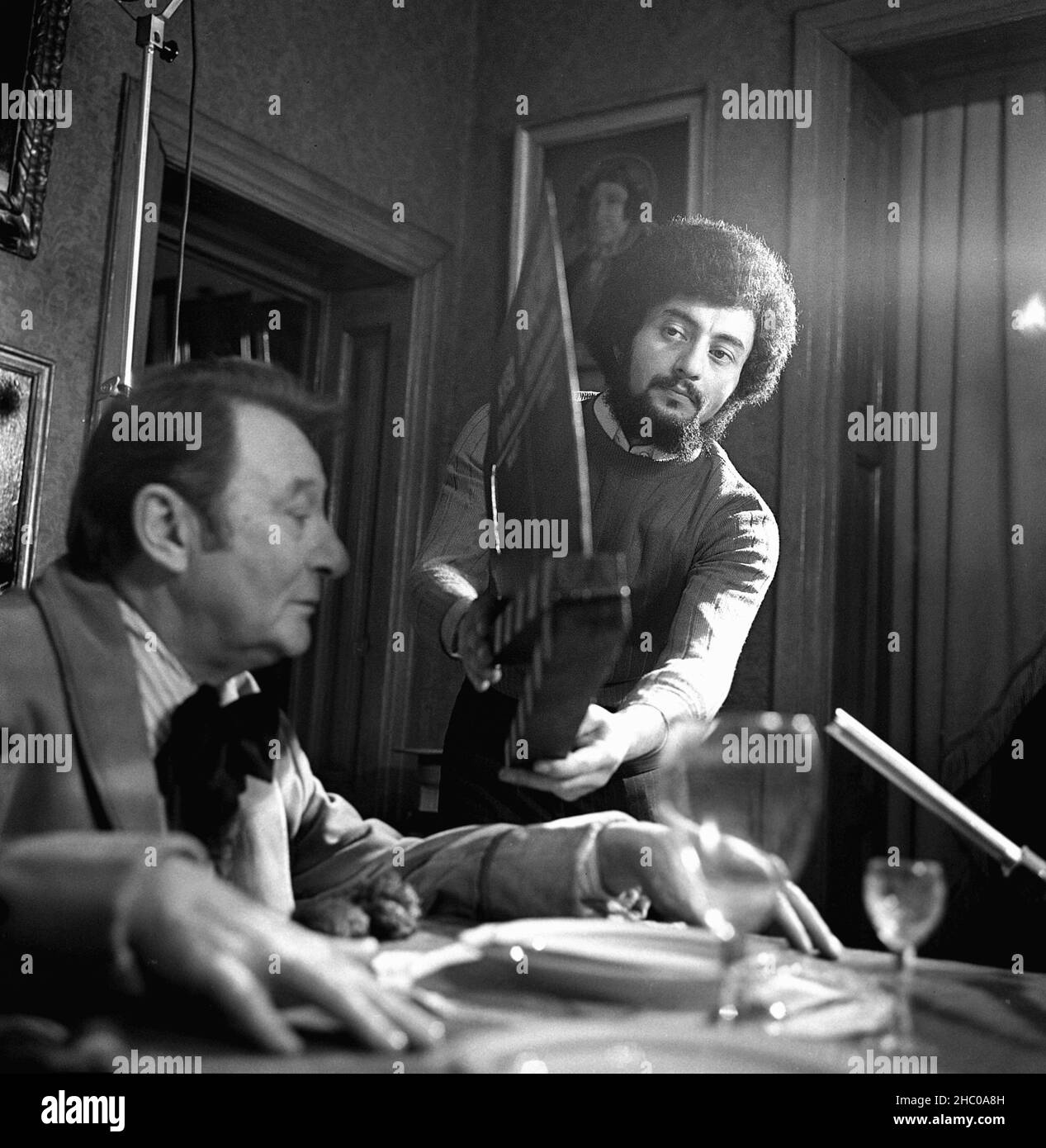 Romanian film director Dinu Tanase & actor Fory Etterle (left) during ...