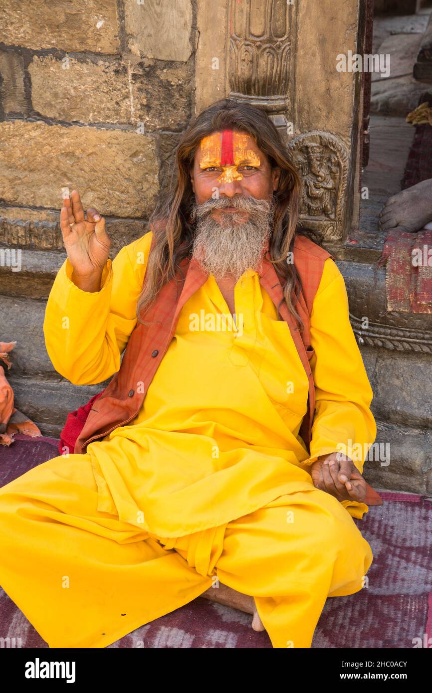 Hanuman saffron hi-res stock photography and images - Alamy