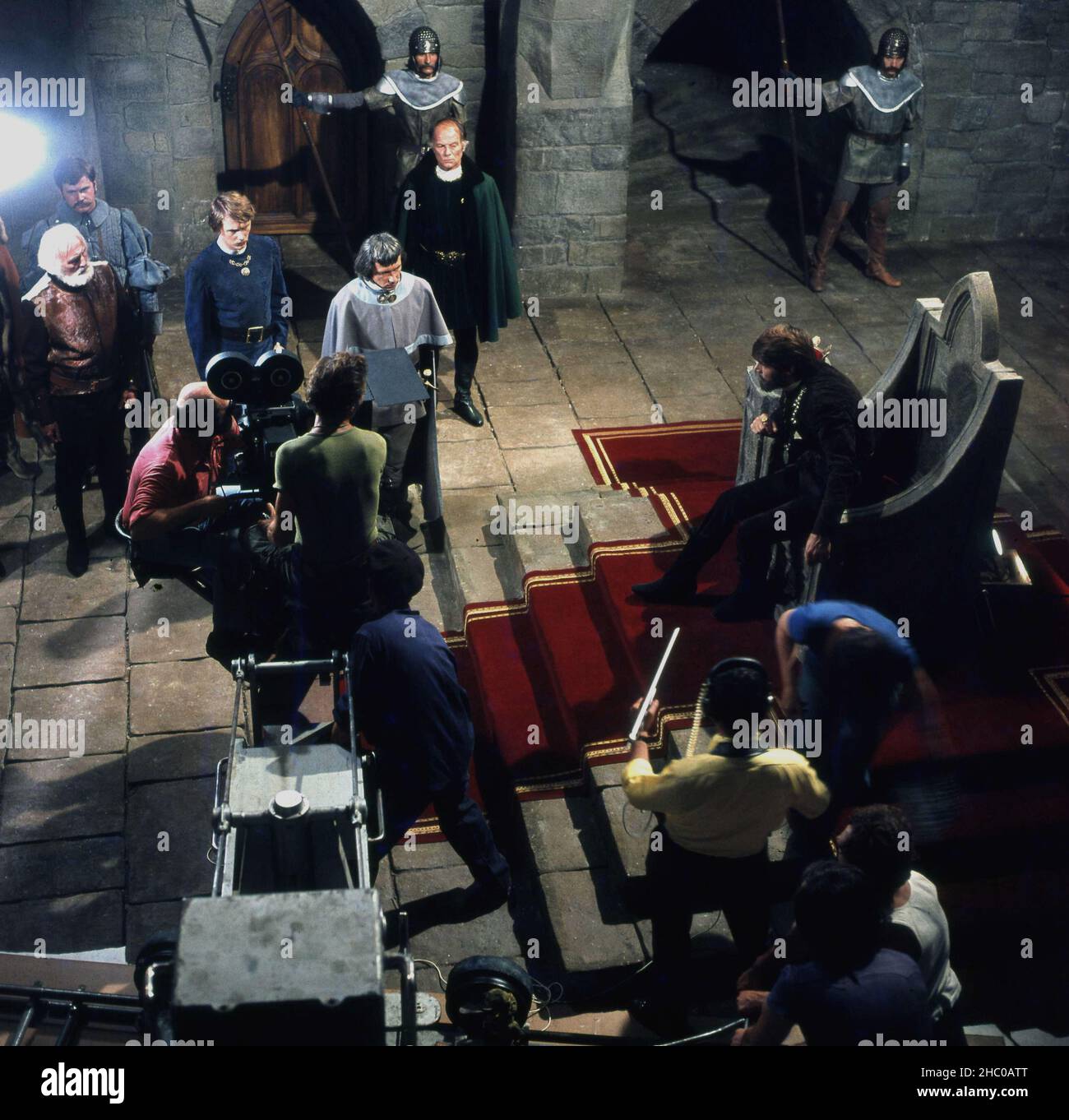 Scene during the filming of the Romanian movie "Întoarcerea lui Vodă ...