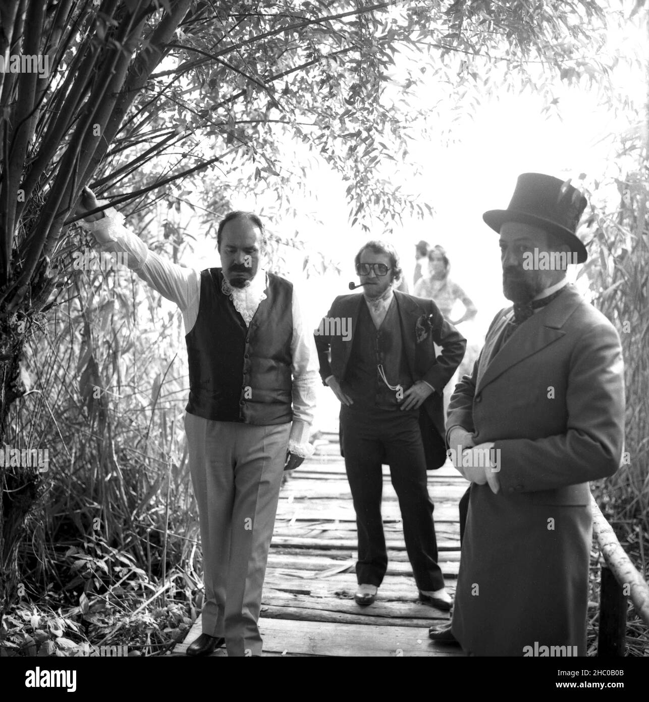 The Romanian actors George Constantin (left), Serban Cantacuzino ...