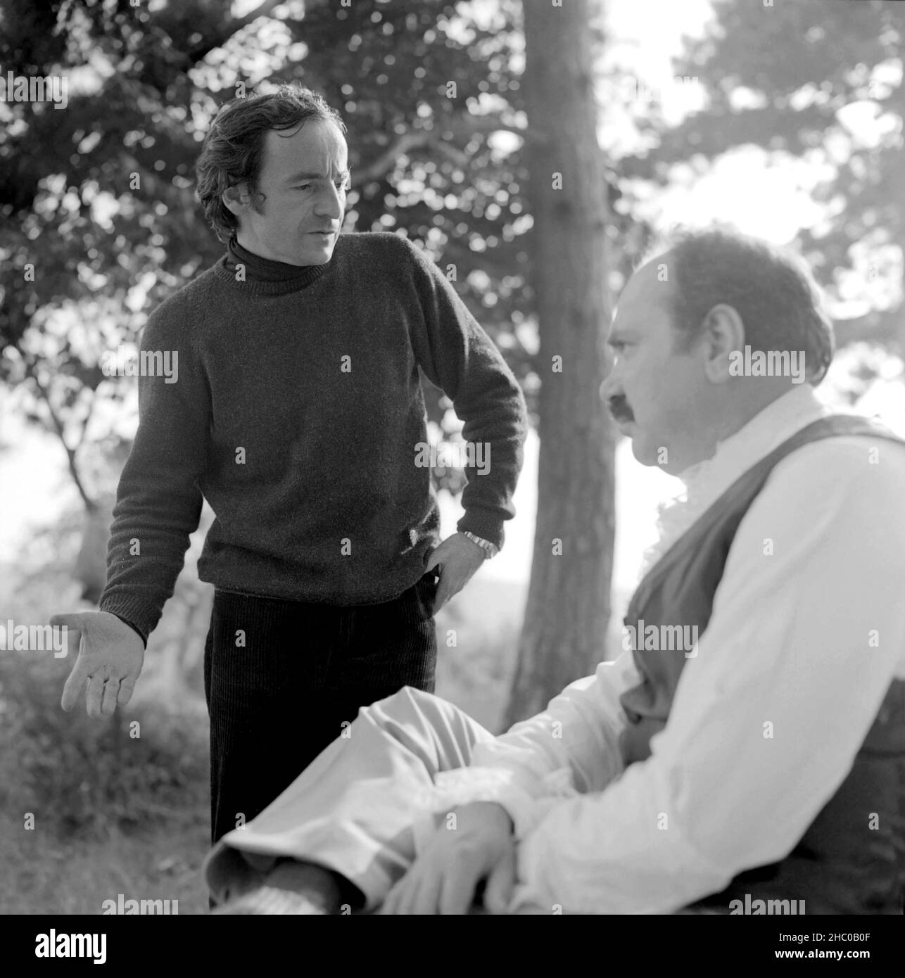 The Romanian film director Nicolae Mărgineanu (left) & actor George ...