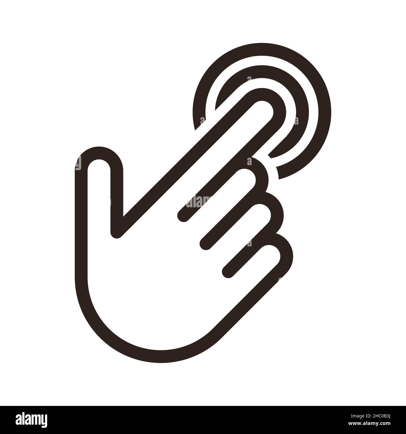 Hand cursor clicking on Cut Out Stock Images & Pictures - Alamy