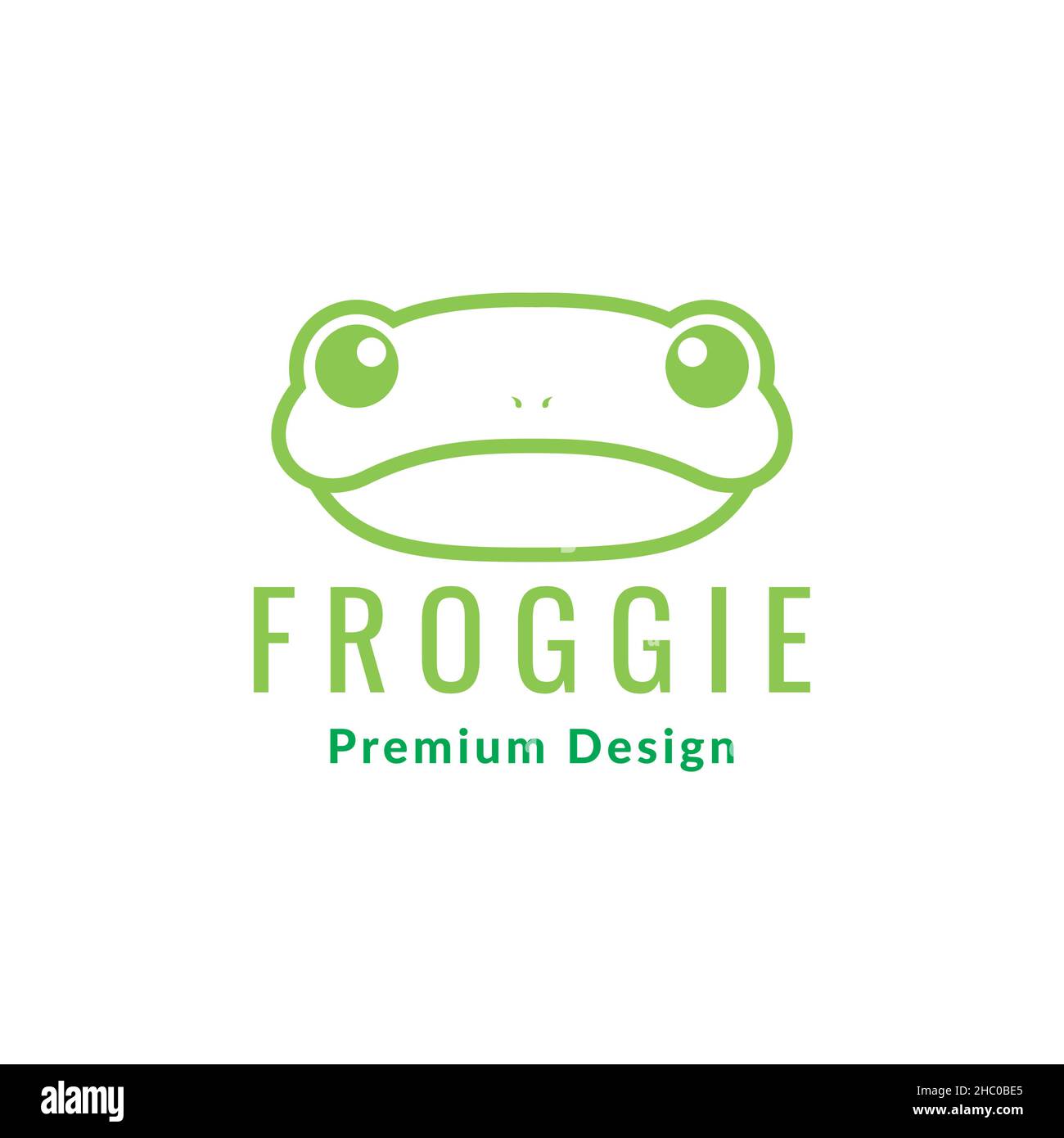 Frog face logo hi-res stock photography and images - Alamy