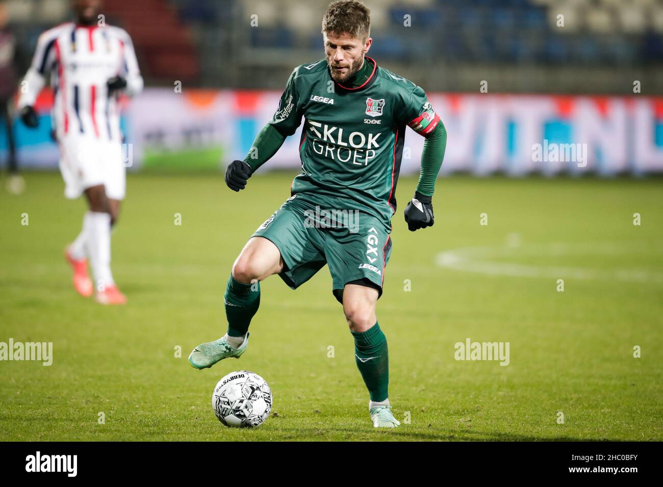 TILBURG, NETHERLANDS - DECEMBER 22: Lasse Schone of N.E.C. during the ...