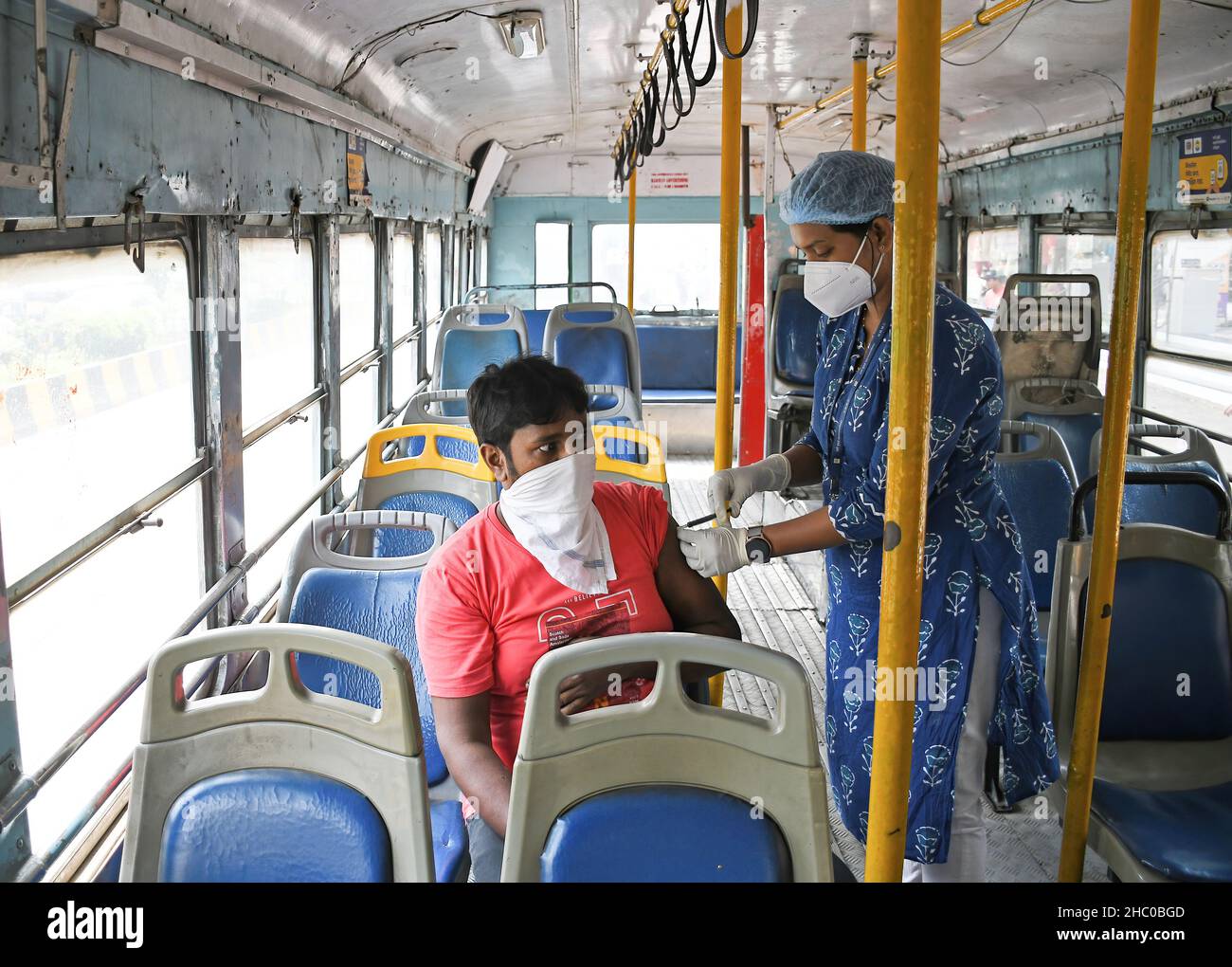 Inside bus india hi-res stock photography and images - Alamy