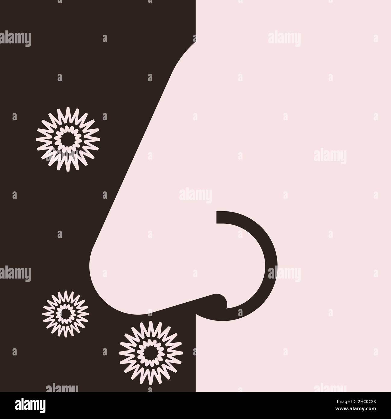 Allergy color line icon hi-res stock photography and images - Alamy