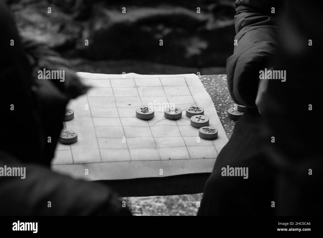 China, Shanghai. The Chinese play Xiangqi Chinese Chess one of the most ...
