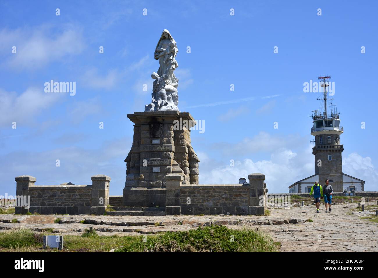 Pointe du Raz, France, 08-07-2021 monument of the blessed dead people ...