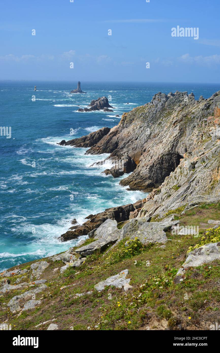 Point du Raz, Brittany, France beautiful landscape cliffs and light ...
