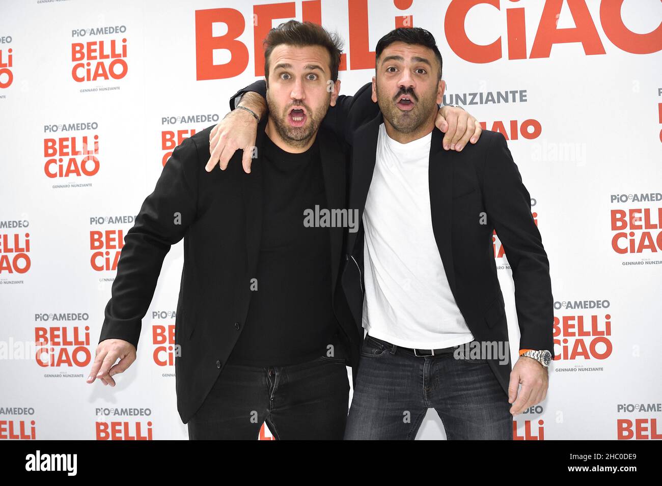 Rome, Vatikanstadt. 22nd Dec, 2021. Italian comedy duo Pio D'Antini and ...