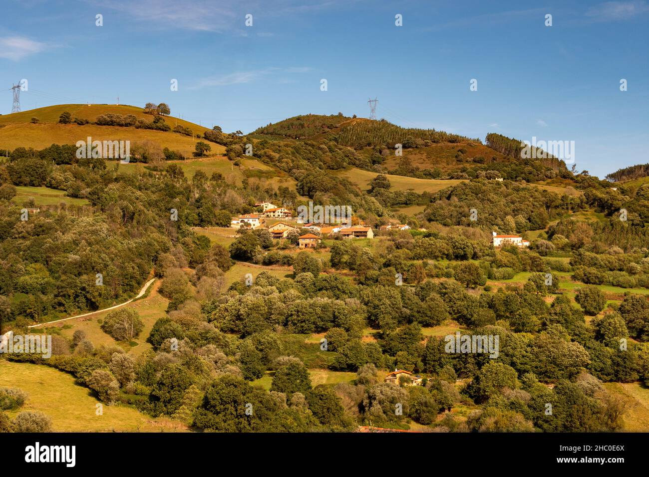 Landscape of the rural countryside of the Pass Valley Stock Photo - Alamy