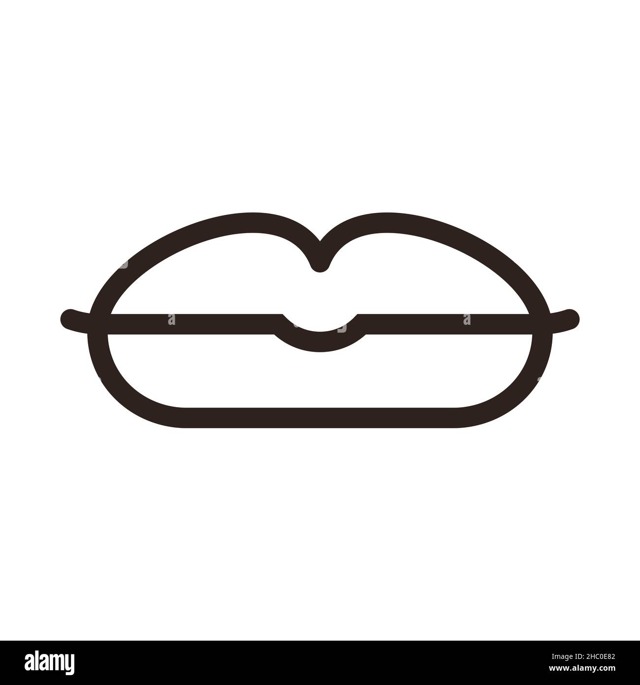 Button your lips Cut Out Stock Images & Pictures - Alamy