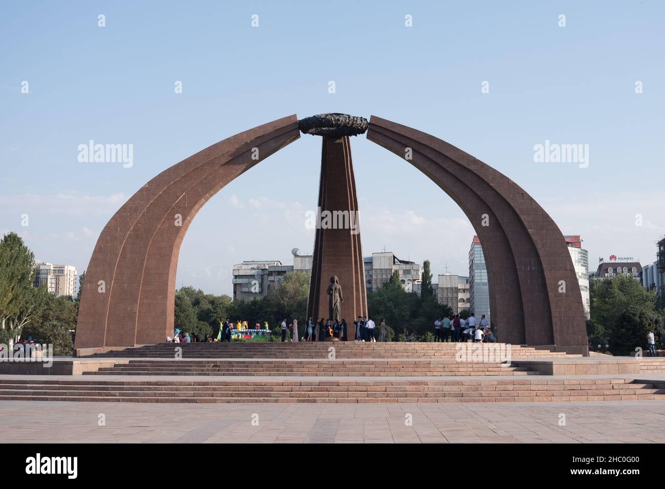 Victory Monument representing a Yurt, Victory Square, Bishkek ...