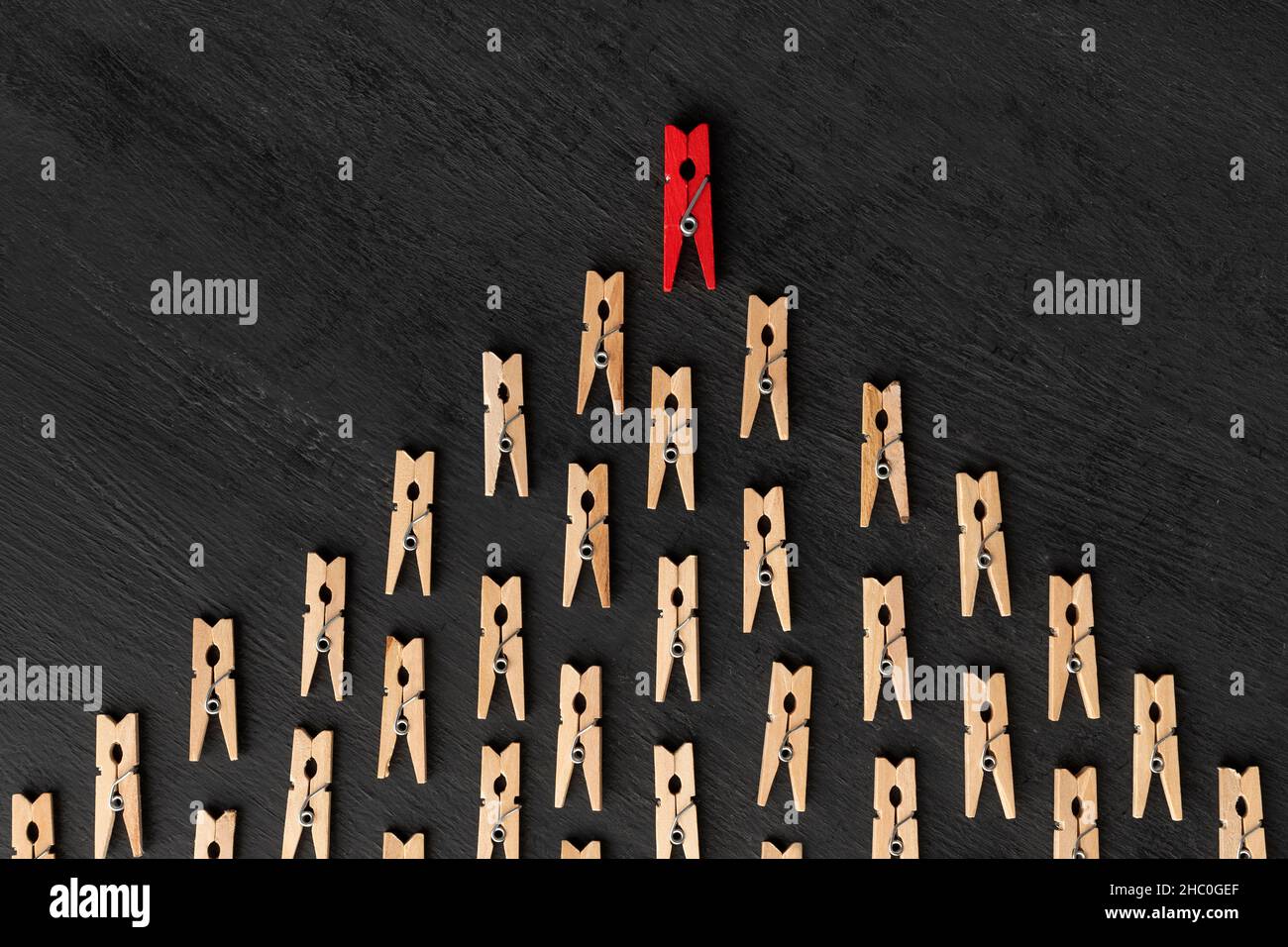 Leadership concept. Personnel Management. Appointment of a leader Stock ...