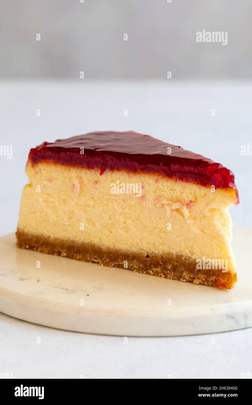 Cheesecake on white background. Greek sweet dessert concept. plate of ...