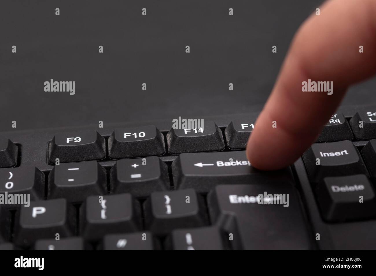 Backspace button on computer keyboard. Keyboard macro Stock Photo - Alamy Backspace button on computer keyboard. Keyboard macro Stock Photo - Alamy