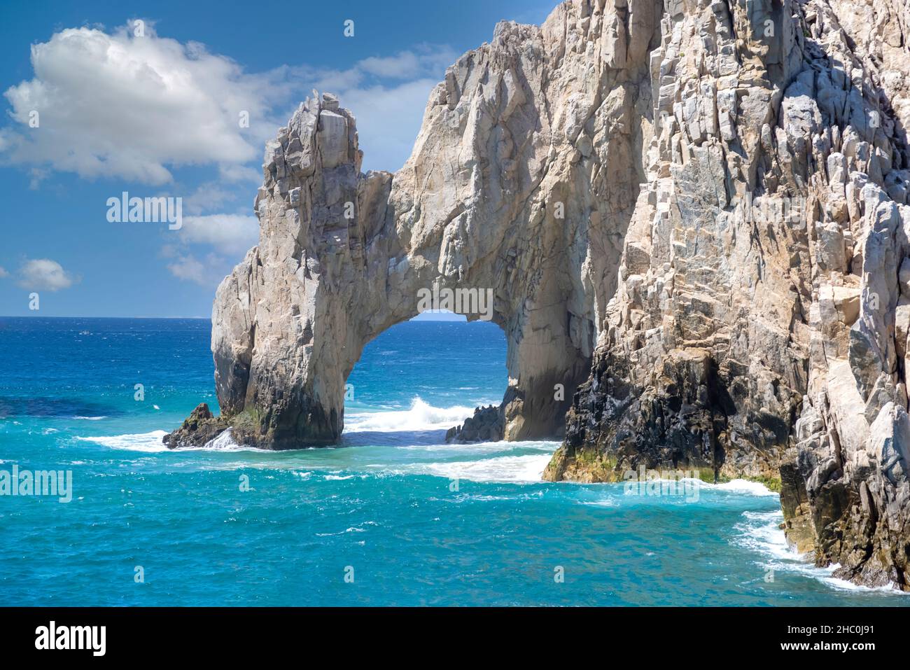 Scenic tourist destination Arch of Cabo San Lucas, El Arco, close to ...