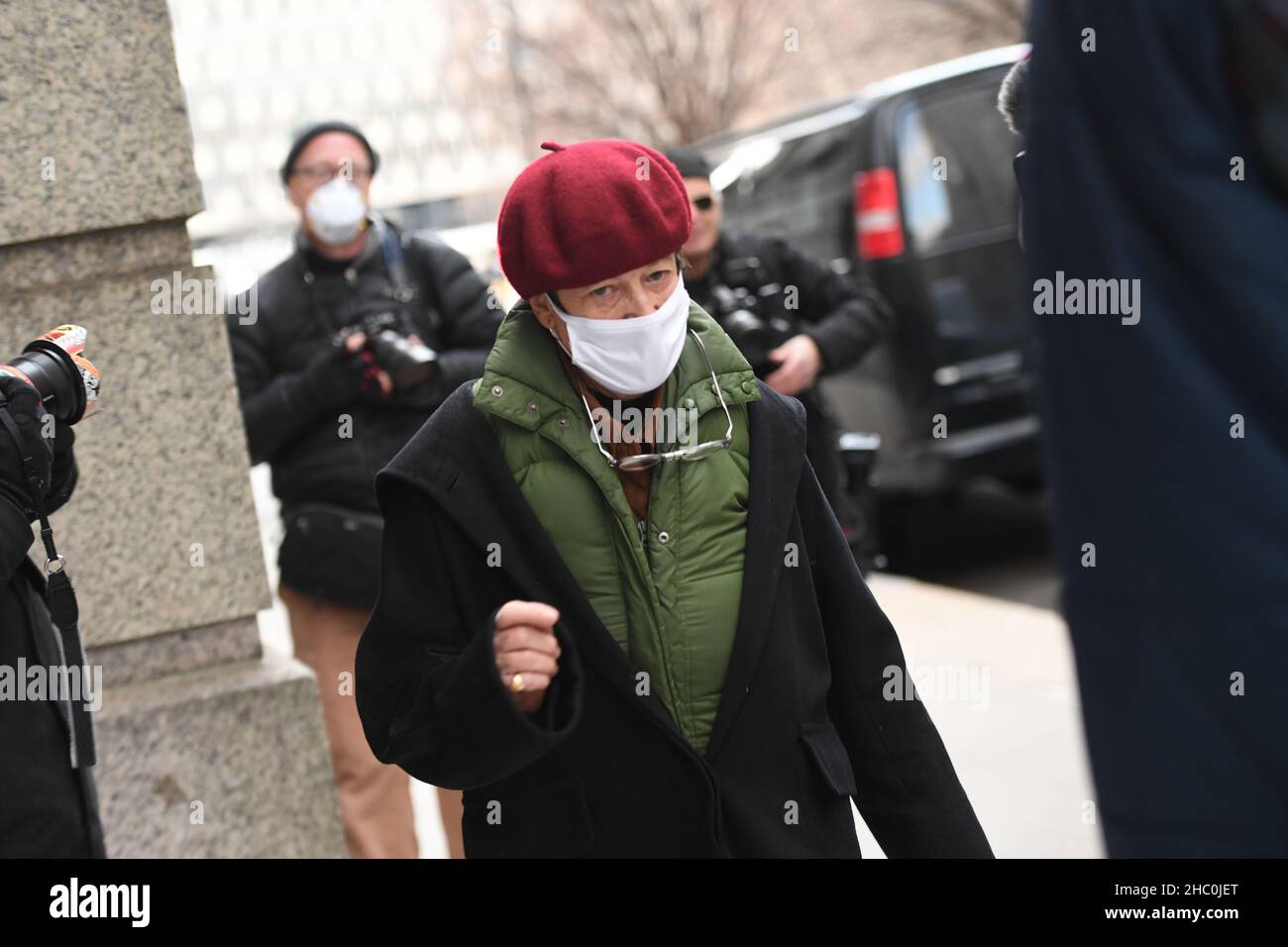 Isabel Maxwell arrives at the federal courthouse in the Southern ...
