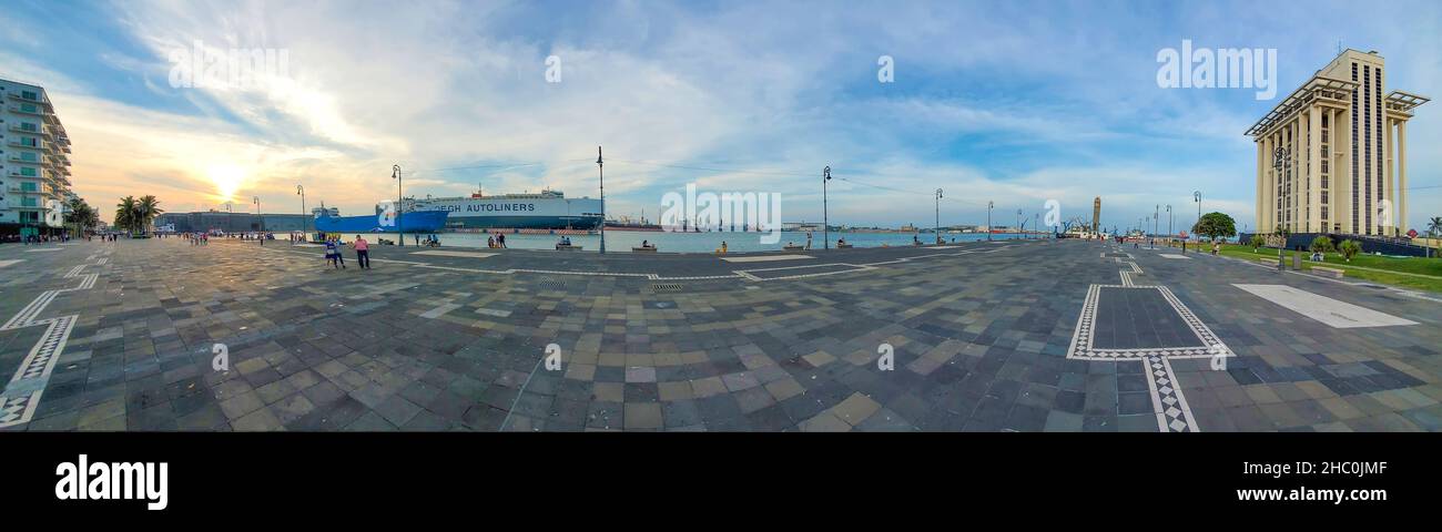 Veracruz, Mexico, 20 September, 2021: Panoramic view of Veracruz port ...