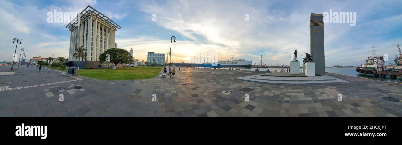 Veracruz, Mexico, 20 September, 2021: Panoramic view of Veracruz port ...