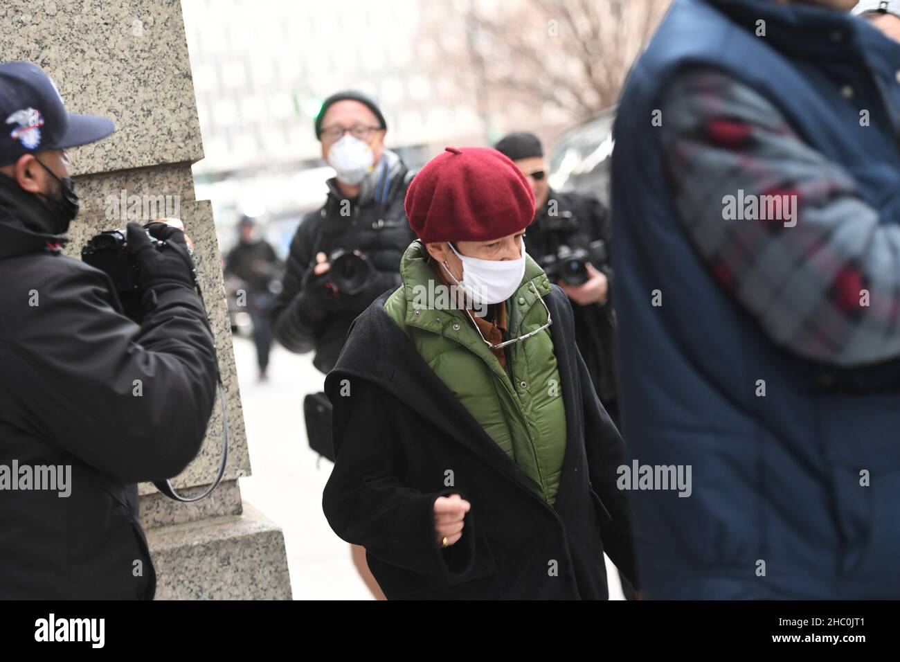 Isabel Maxwell arrives at the federal courthouse in the Southern ...