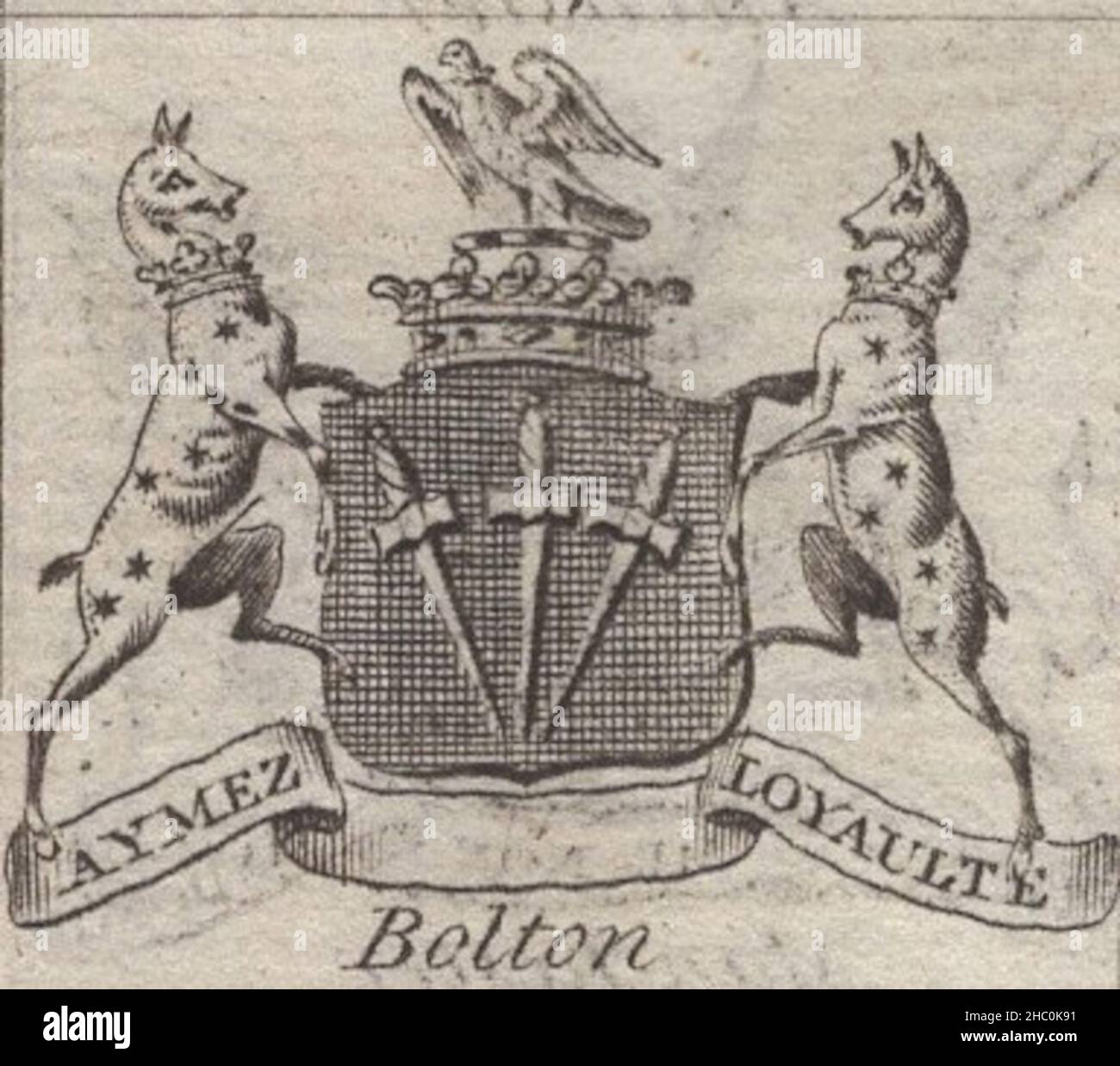 antique 18th century engraving heraldy coat of arms, English Duke ...