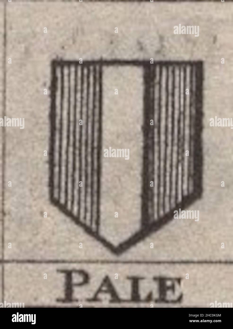 antique 18th century engraving heraldy coat of arms, English Heraldic ...