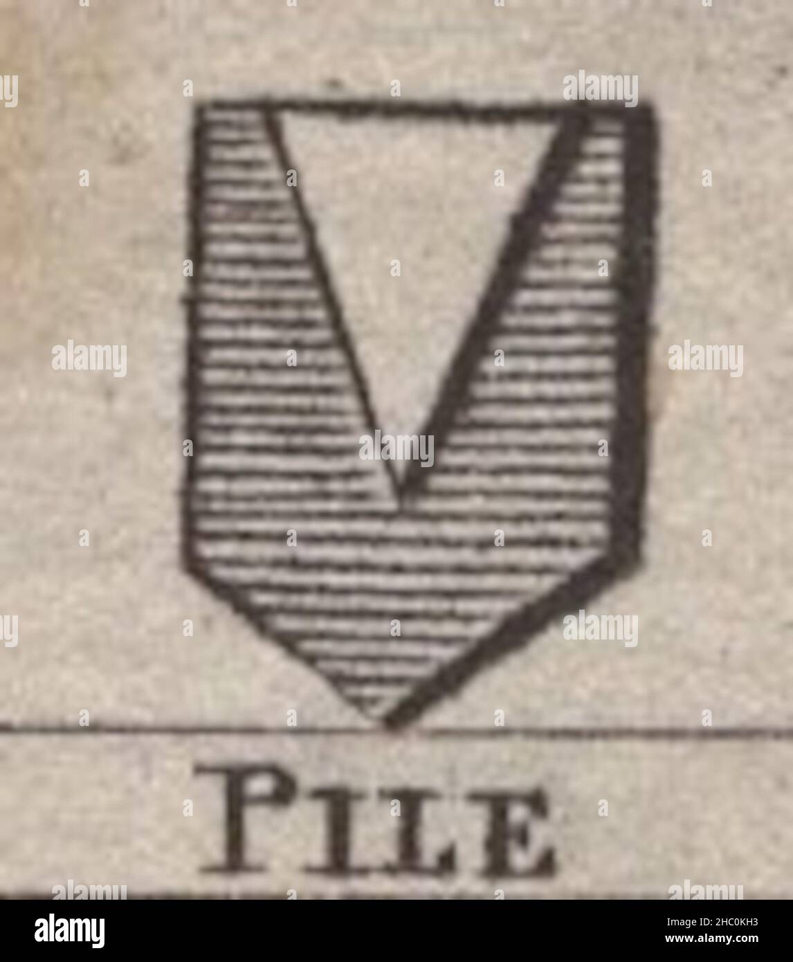 antique 18th century engraving heraldy coat of arms, English Heraldic ...