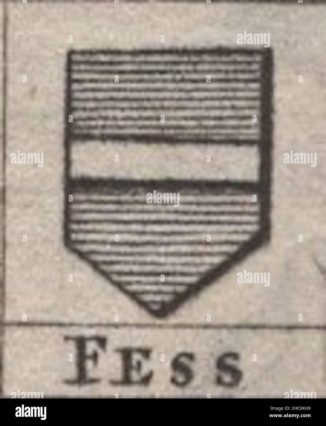 antique 18th century engraving heraldy coat of arms, English Heraldic ...