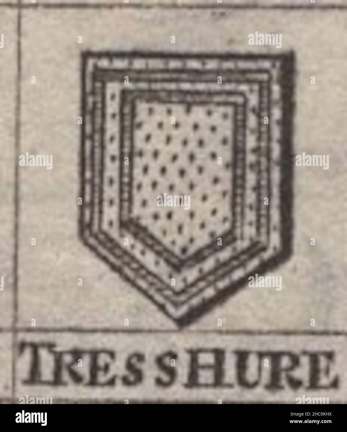 antique 18th century engraving heraldy coat of arms, English Heraldic ...