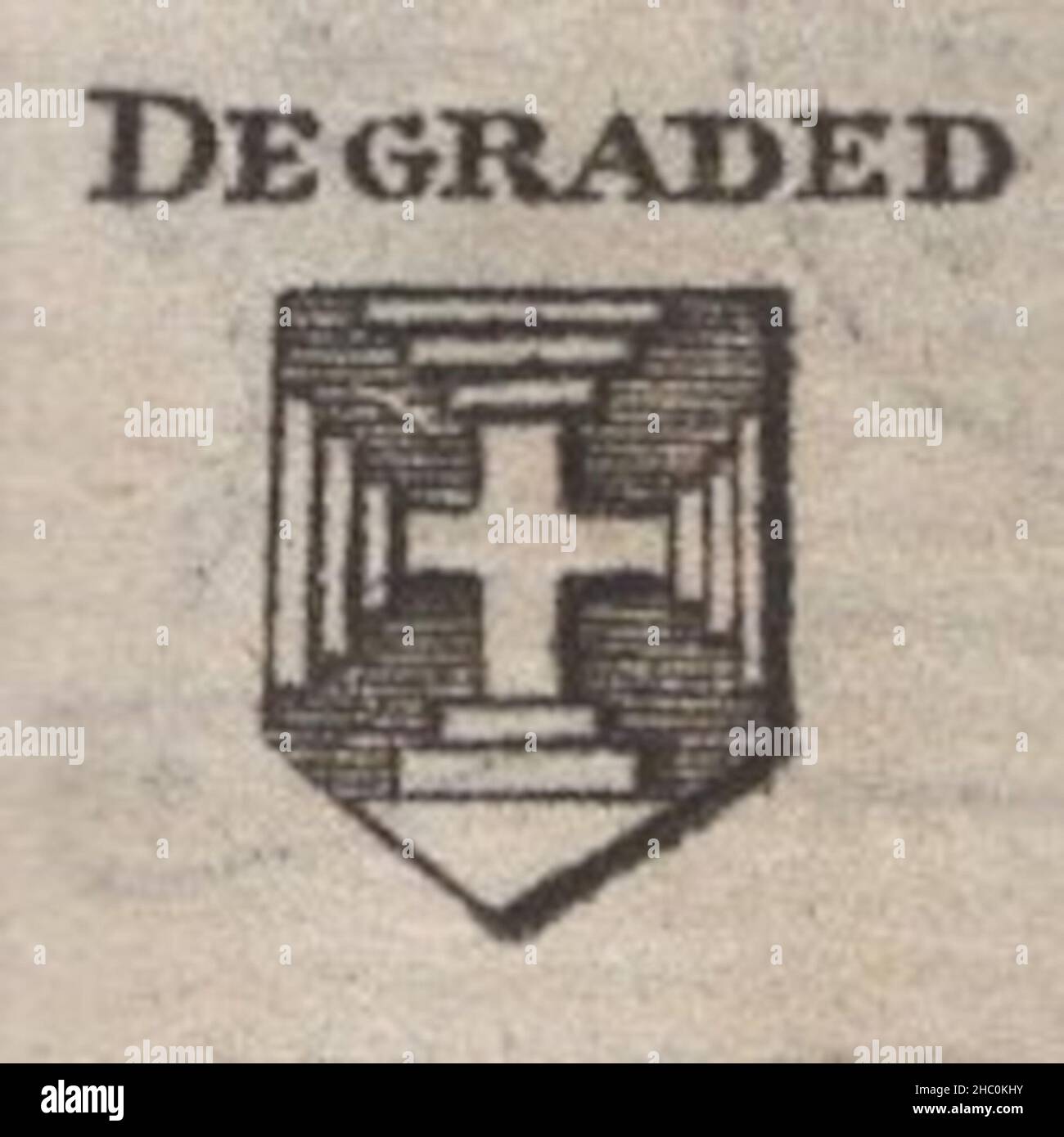 antique 18th century engraving heraldy coat of arms, English Heraldic ...