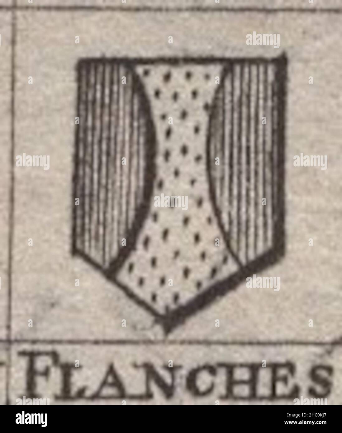 antique 18th century engraving heraldy coat of arms, English Heraldic ...