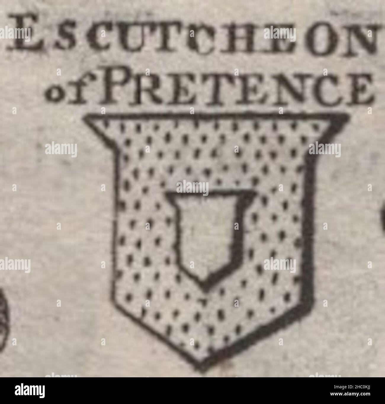 antique 18th century engraving heraldy coat of arms, English Heraldic ...