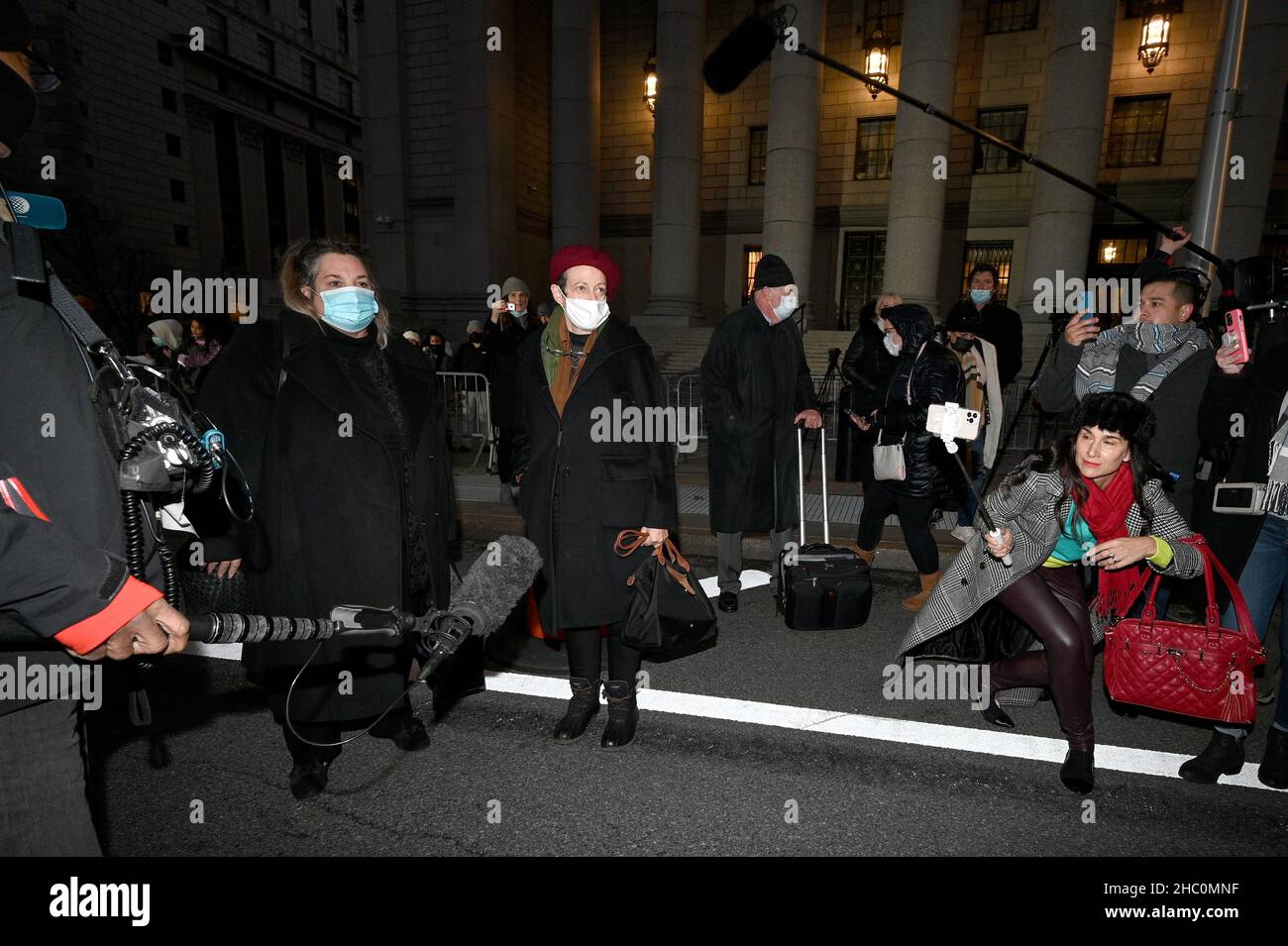 Isabel Maxwell leaves the federal courthouse in the Southern District ...
