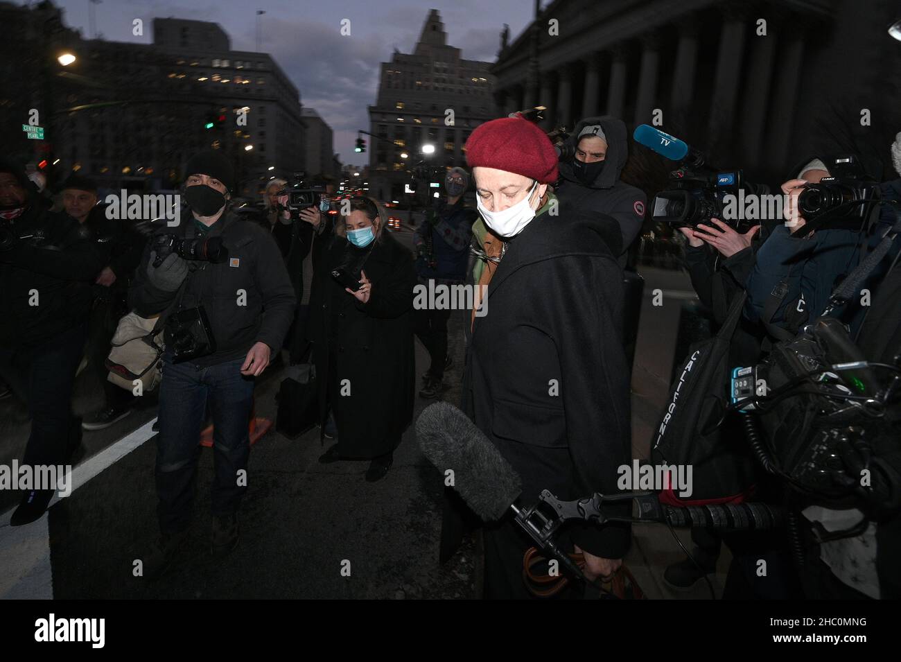 Isabel Maxwell leaves the federal courthouse in the Southern District ...
