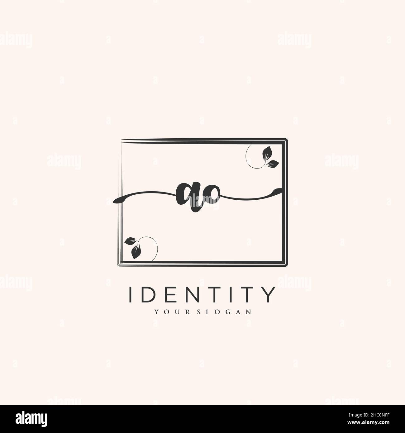 AO Handwriting logo vector art of initial signature, wedding, fashion ...
