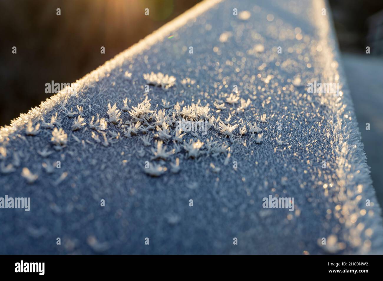 Frost on metal hi-res stock photography and images - Alamy