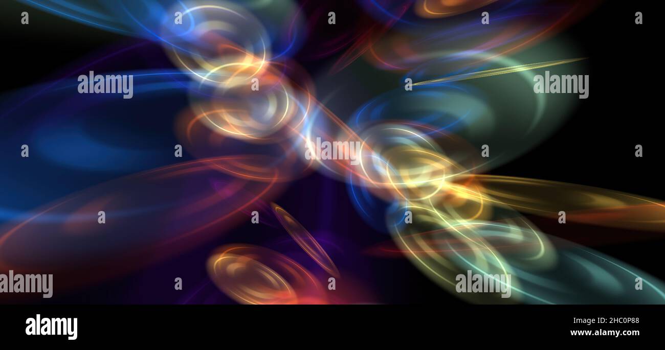 Shining Lights And Spheres Background Stock Photo - Alamy