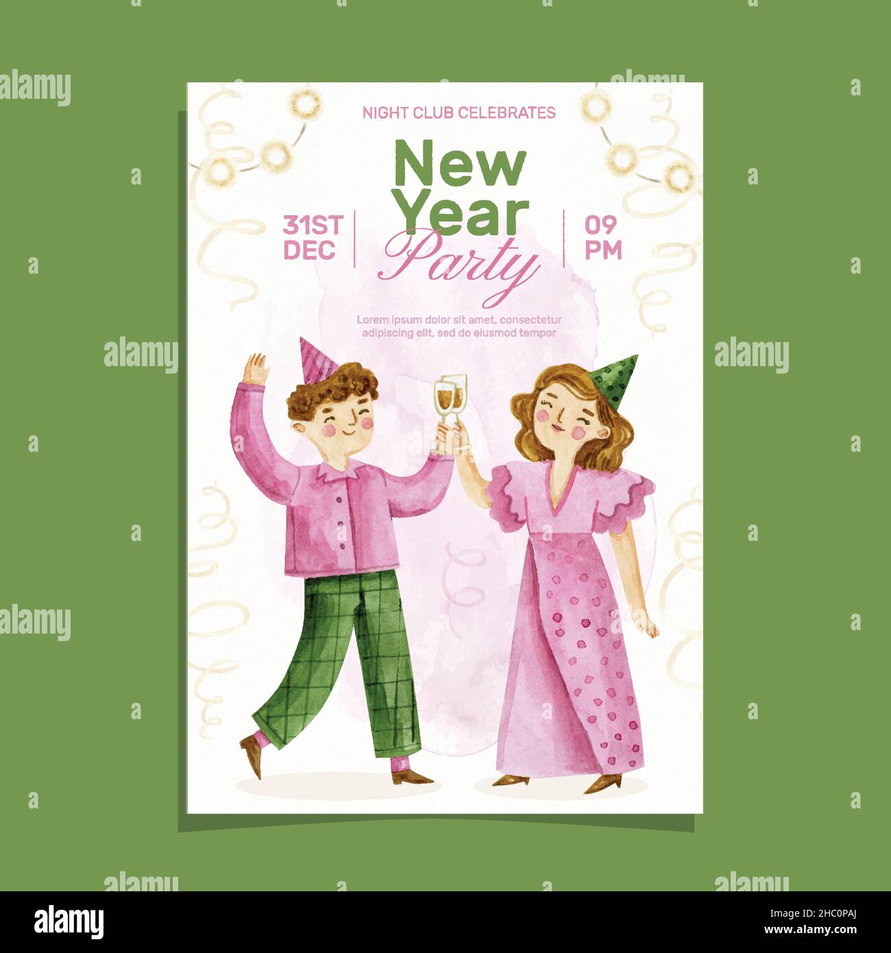 Vertical tinsel Stock Vector Images - Alamy