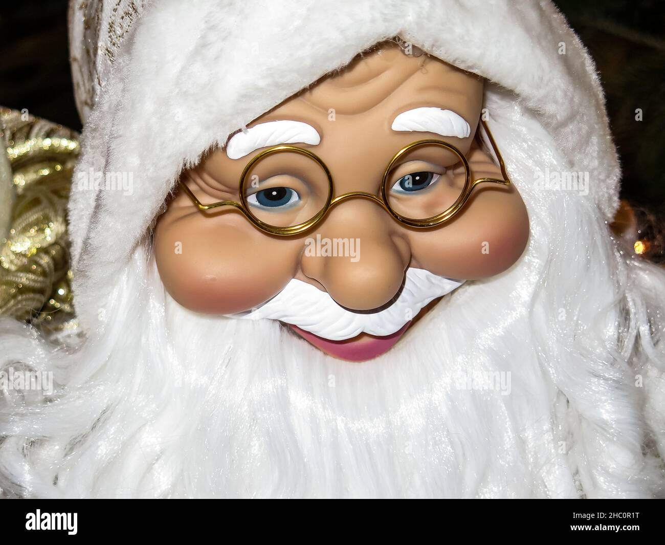 Portraits of smiling Santa Claus Stock Photo - Alamy