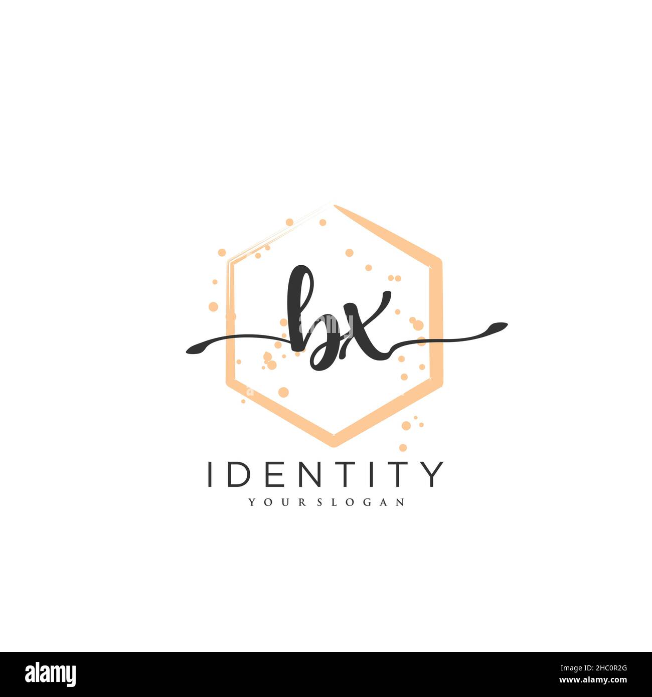 BX Handwriting logo vector art of initial signature, wedding, fashion ...