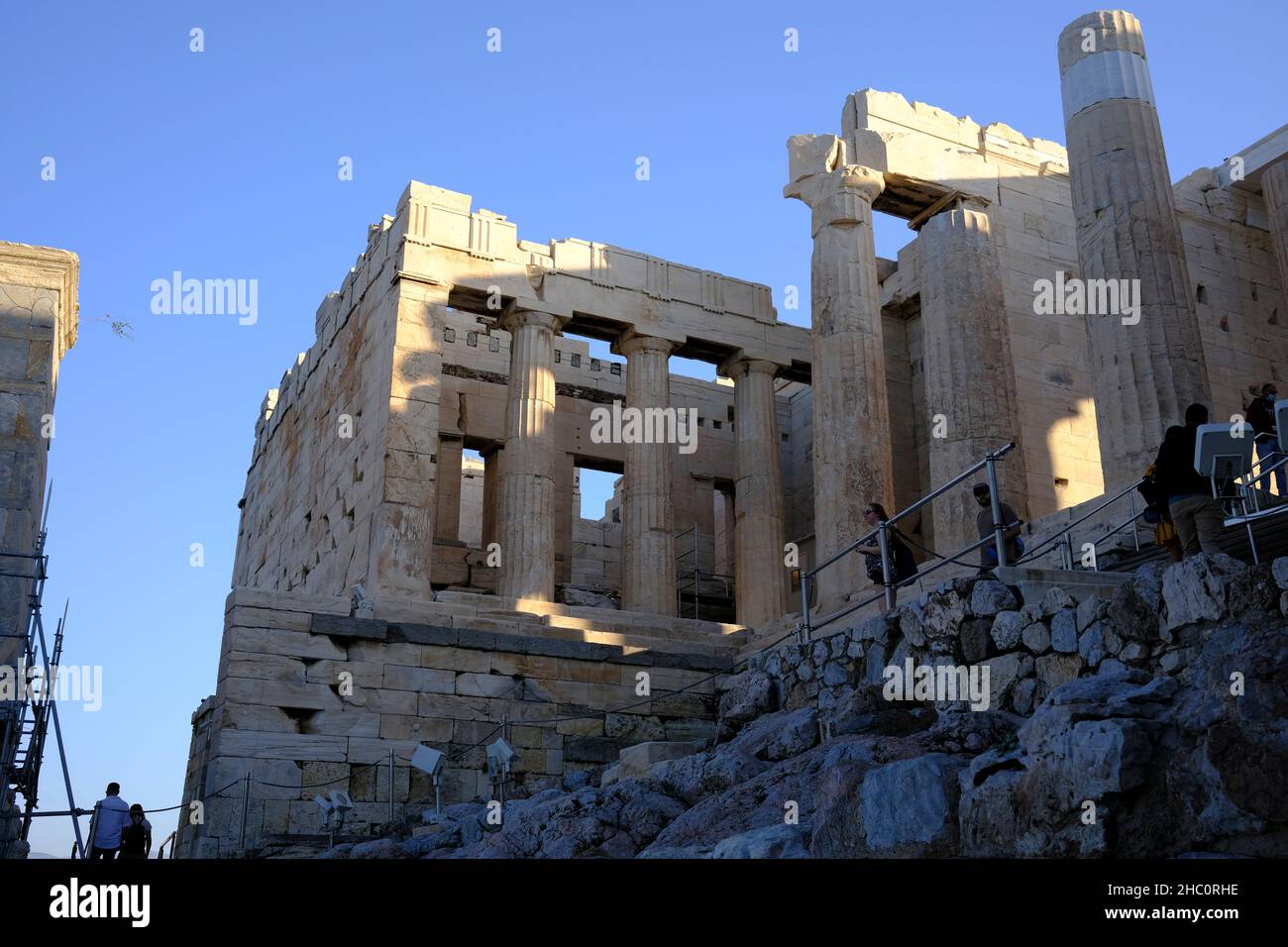 Entrance acropolis greece hi-res stock photography and images - Alamy