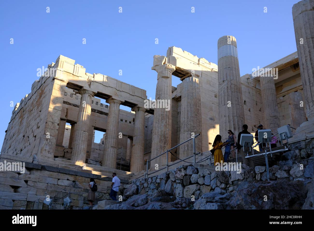 The entrance to the acropolis in athens hi-res stock photography and ...
