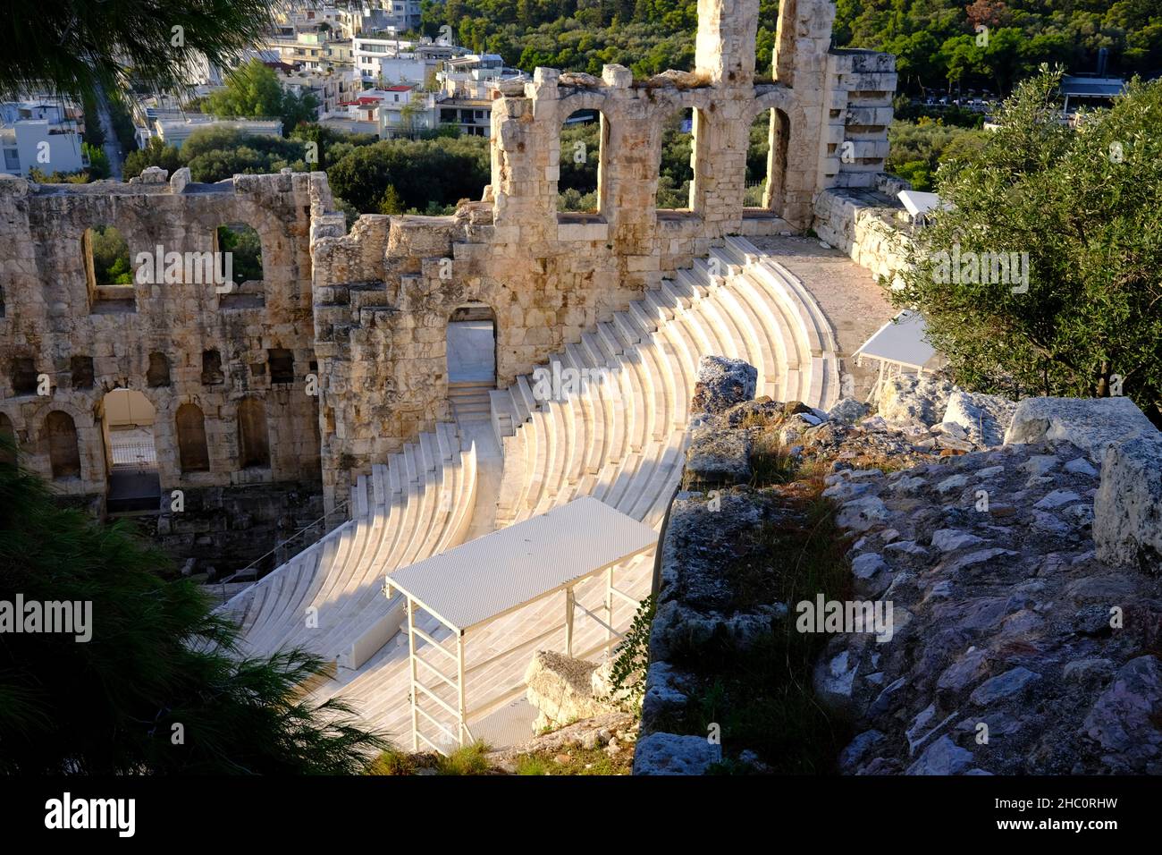 Odeon of Herodes Atticus Amphitheater near the Acropolis in Athens ...