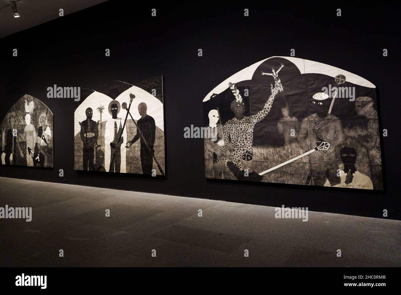 Madrid, Spain. 22nd Dec, 2021. The 'Consecration' art work seen during ...