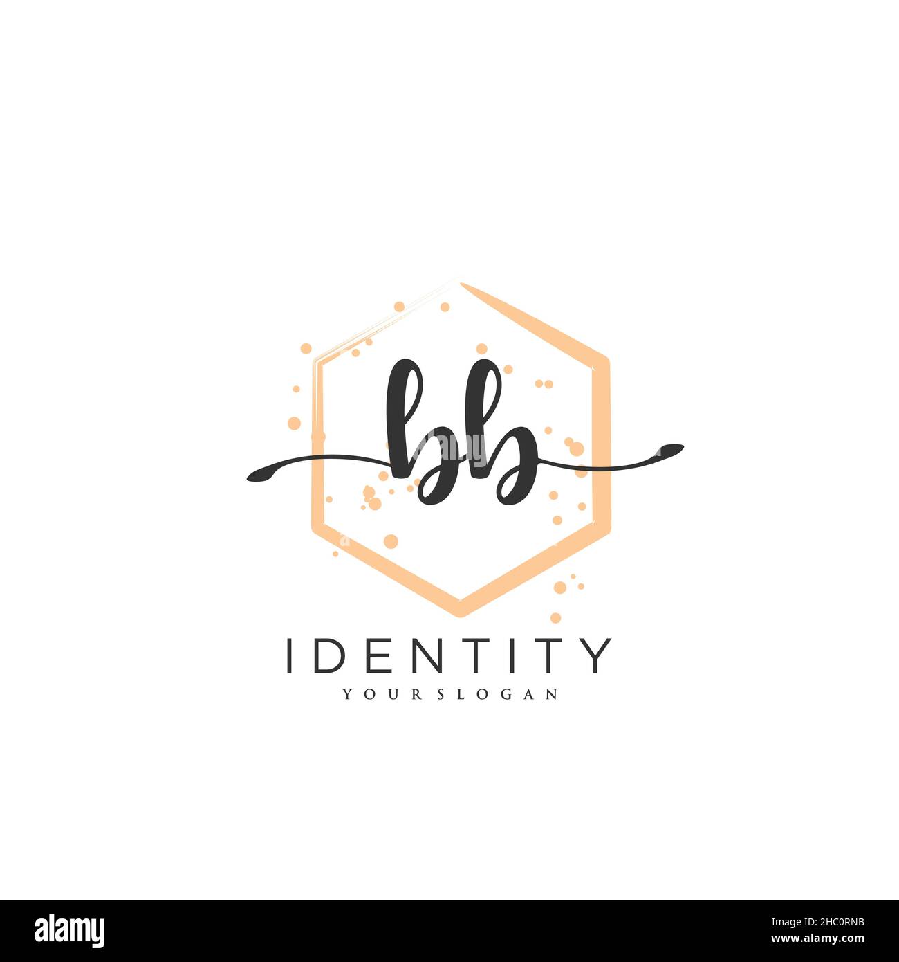 BB Handwriting logo vector art of initial signature, wedding, fashion ...