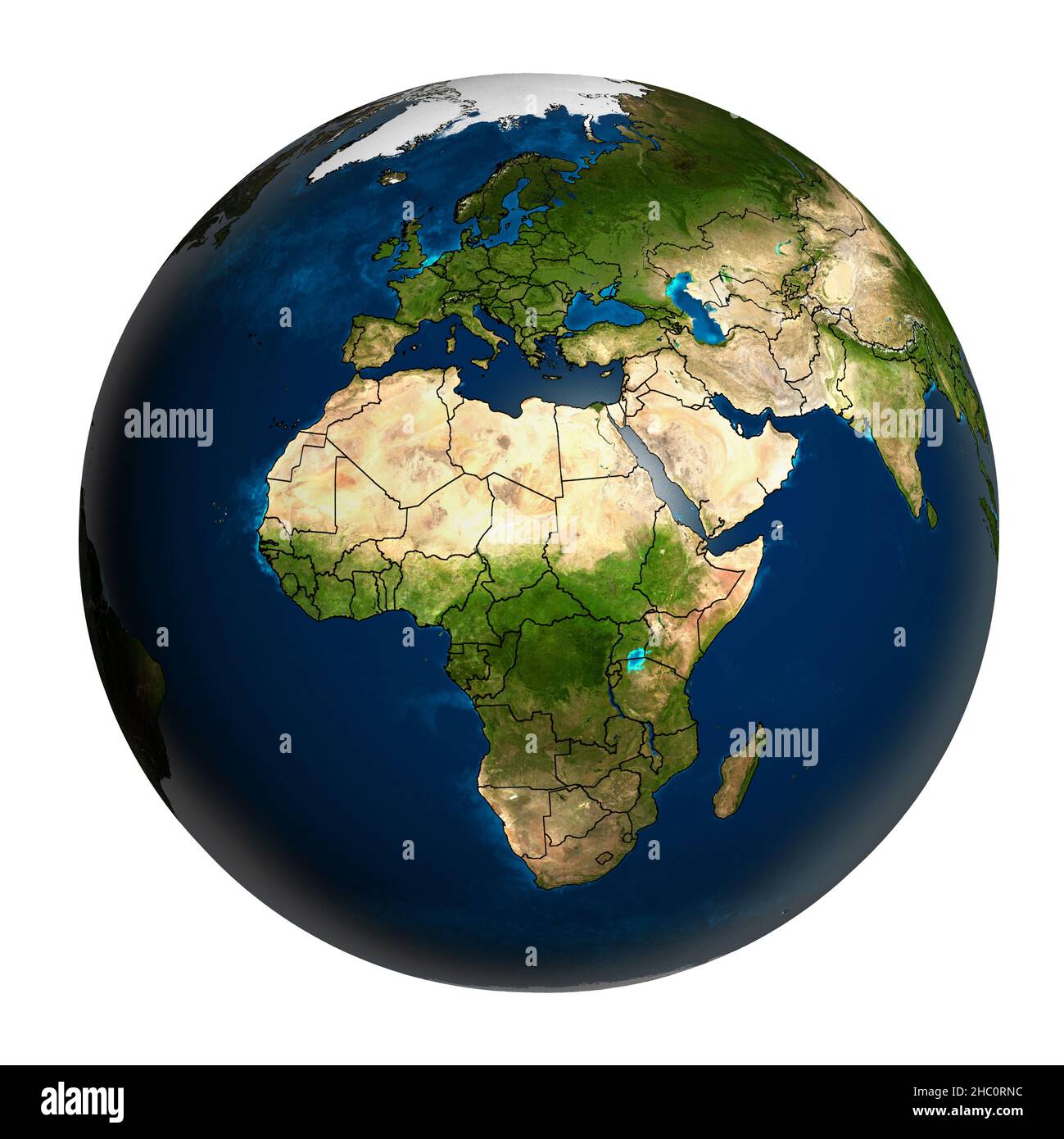 World political map with countries Cut Out Stock Images & Pictures - Alamy