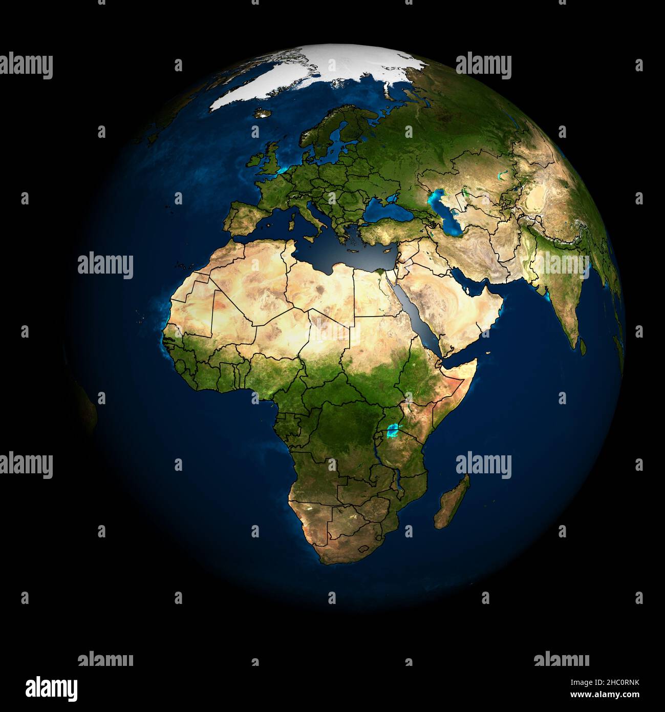 Map Of Europe And Africa With Countries