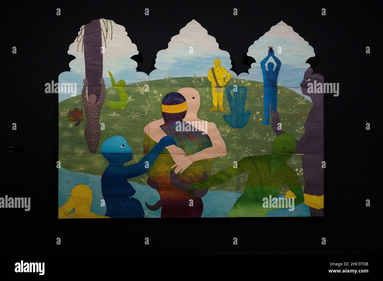 Madrid, Spain. 22nd Dec, 2021. The 'Lord of secrecy' art piece seen ...